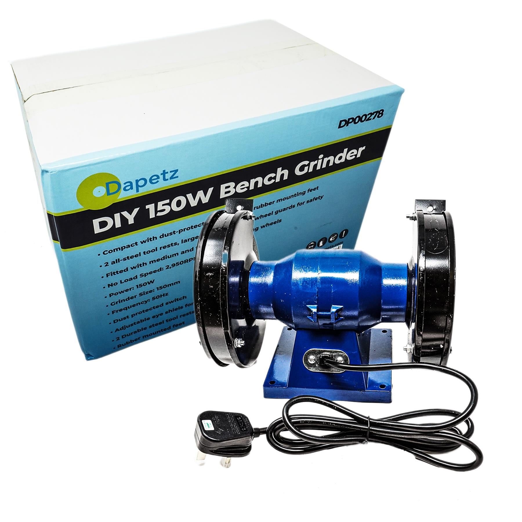 Bench Grinder Dual Wheel Power Tools Top Polish Used Worktop 150mm 150 ...
